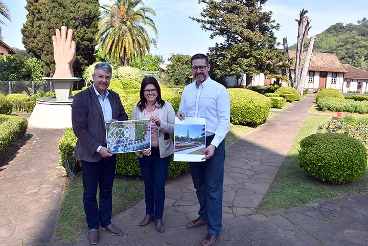 Praça Theodor Amstad, em Linha Imperial, será revitalizada - Jornal A Ponte